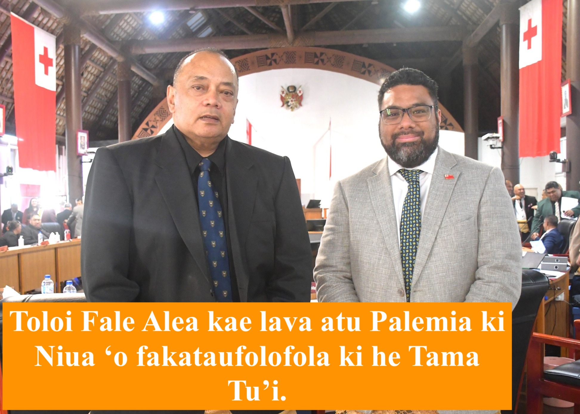 Toloi Fale Alea kae lava atu Palemia ki Niua ‘o fakataufolofola ki he ...